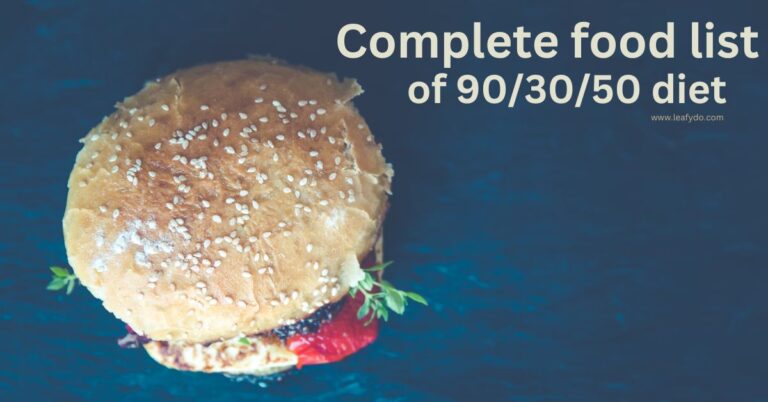 90 30 50 Diet Meal Plan. Loose 4-8 pounds in a month!